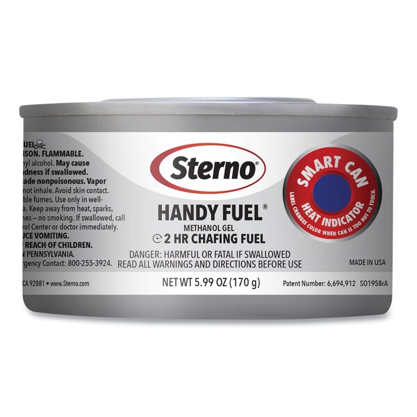 Sterno Handy Fuel Methanol Gel Chafing Fuel, 6.7 oz, Two-Hour Burn ...
