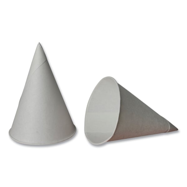 Eco Touch Cone Cups, 4.5 oz, White, 5000PK CC45 | Zoro