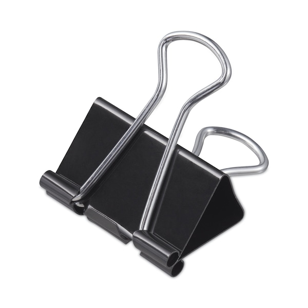 Universal Binder Clips in Dispenser Tub, Medium, Black/Silver, PK24 ...