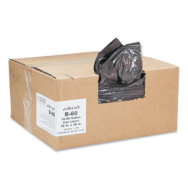 Classic 55 gal - 60 gal Trash Bags, 38 in x 58 in, Extra Heavy-Duty, 0. ...