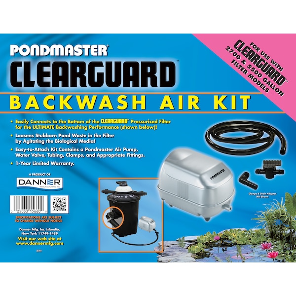 Danner Small Backwash Air Kit. Used to assist in cleaning filter. 15660 ...
