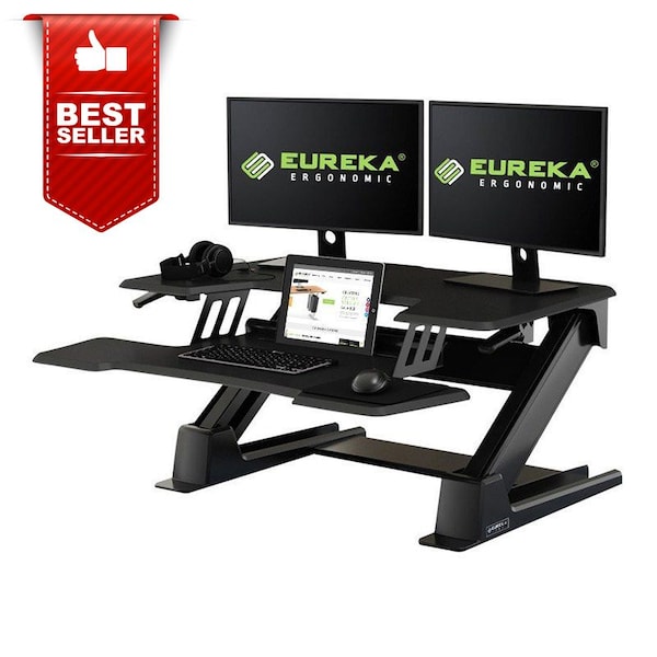 Eureka Ergonomics SitStand Desktop 36" V2 Black ERK-CVPRO36B | Zoro
