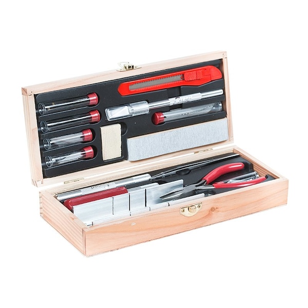 Excel Blades Deluxe Ship Modelers Tool Set, Model Making Set, Wooden ...
