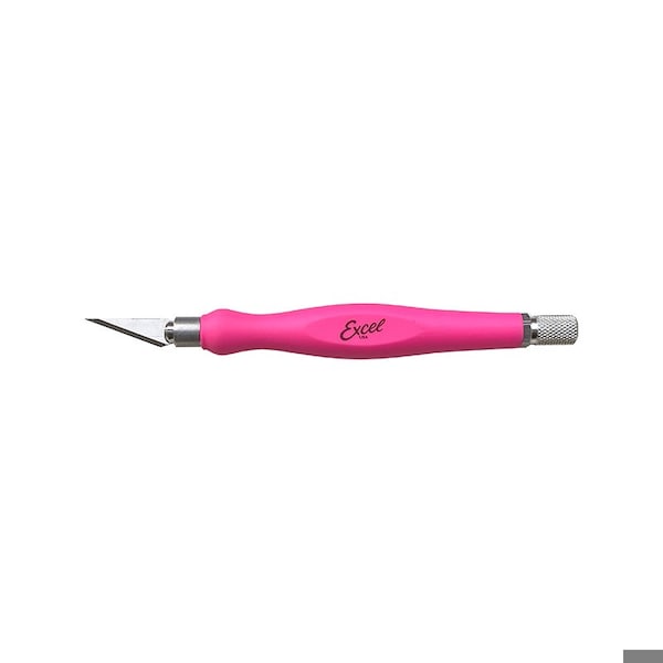 Excel Blades K26 FitGrip Ergonomic Soft Grip Non Roll Knife in Green ...