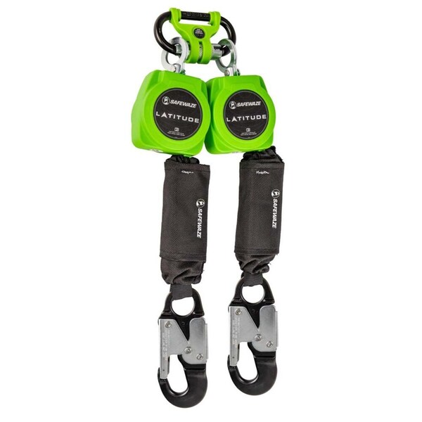 Safewaze Latitude 6' Dual Web SRL: 1014 BWB, Alu Snap Hooks 019-5153 | Zoro