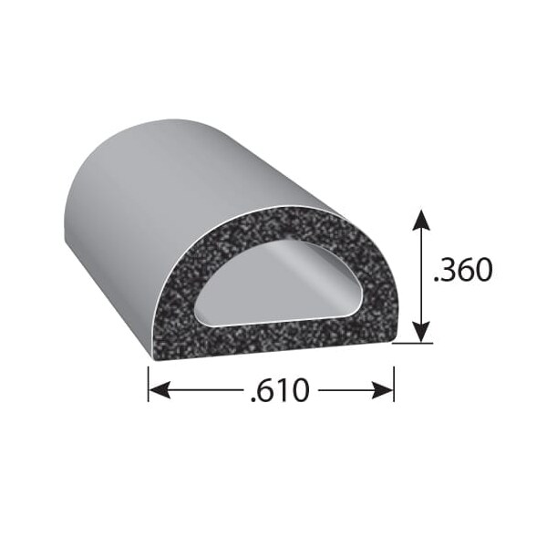 Fairchild Industries Epdm Sponge Rubber Seal, Psa Tape, Rs1011-50 ...