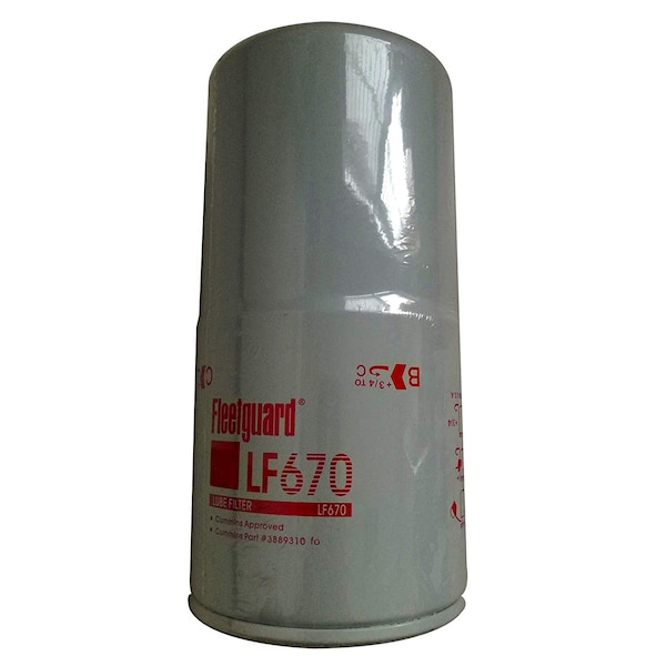 Fleetguard Oil Filter, LF670 LF670 | Zoro
