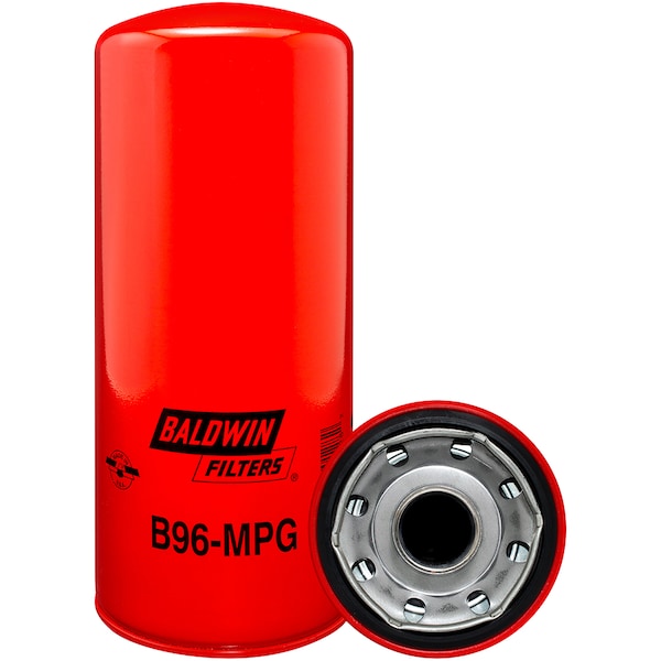 Baldwin Filters Max. Perf. Glass F-F Lube Spin-On, B96-MPG B96-MPG | Zoro