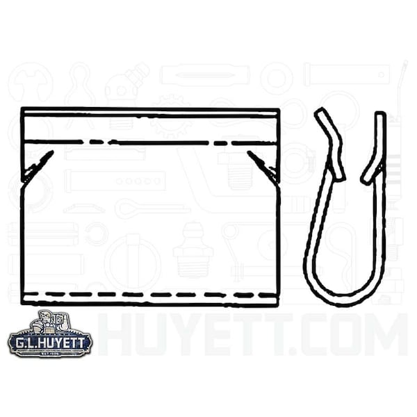 A Raymond Tinnerman U-Clip Panel Thickness .050 - .100 P.O EFUC-137536 ...