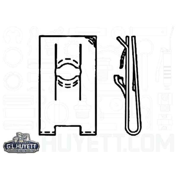 A Raymond Tinnerman U-Nut ScrSz 5/16-18 Pnl Thk .075-.100 ZW EFUN ...