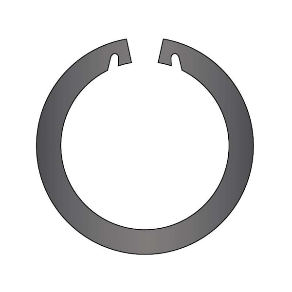 Rotor Clip Internal Retaining Ring, Steel, Black Phosphate Finish, 3. ...