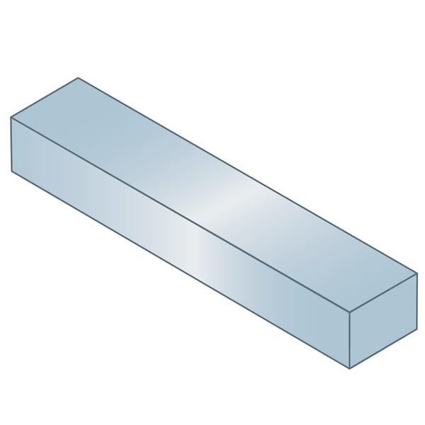 Mak-A-Key Oversized Key Stock, 12 in L, 1/4 in W, 1/8 in H, Carbon ...