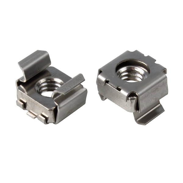 A Raymond Tinnerman Cage Nut, 1/4"-20, Steel, Zinc Electroplate Finish ...