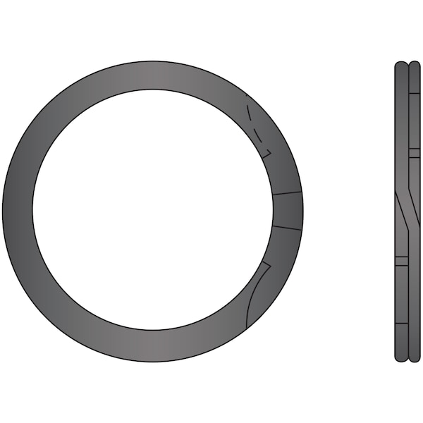 Huyett Internal Retaining Ring, Steel, Plain Finish, 5.5 in Bore Dia ...