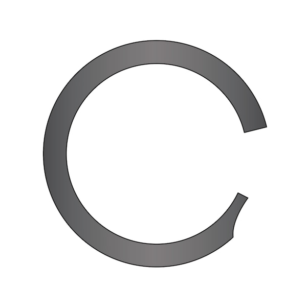 Huyett Internal Retaining Ring, Steel, Plain Finish, 2 in Bore Dia. UR ...