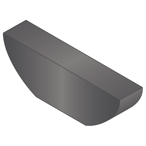 Huyett Woodruff Key, 3/16 x 3/4 in Key Size, 606 SAE Number, 5/16 in H ...