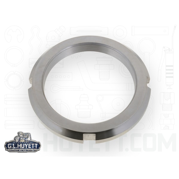 Huyett Lock Nut, 5.106", Steel, Plain AN-26 | Zoro