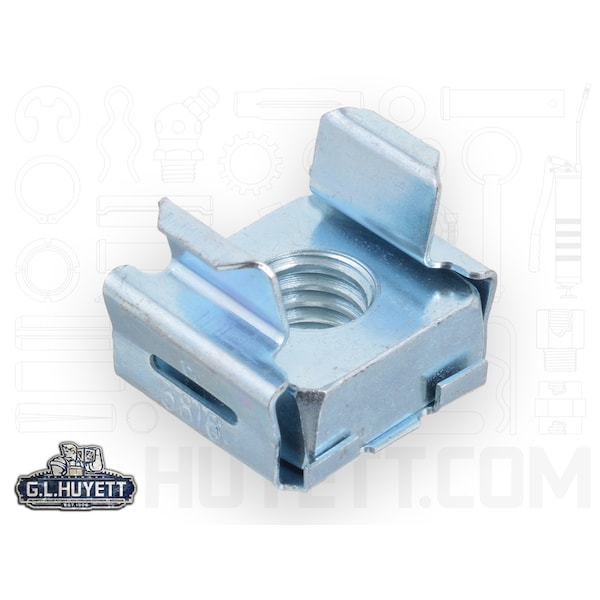 Huyett Lock Nut, M6-1.00, Wax Finish EFUR-D98580-M61-81 | Zoro