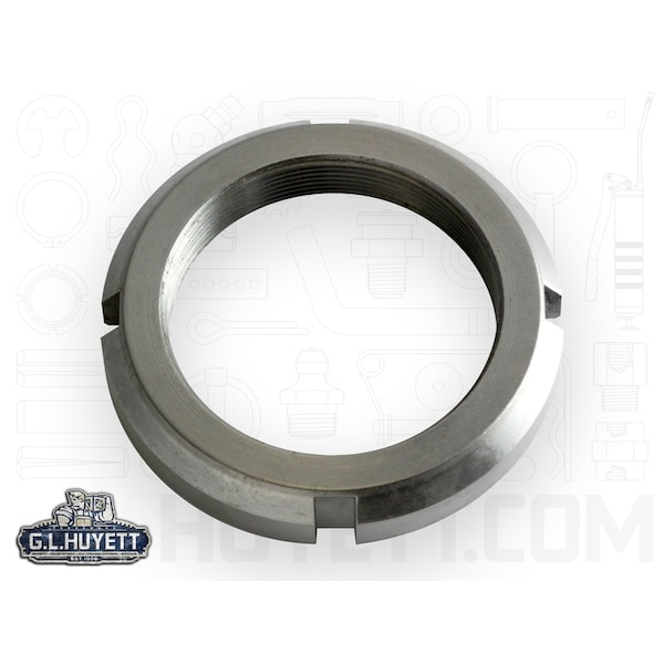 Huyett Lock Nut, 1.767", Steel, Plain N-09 | Zoro