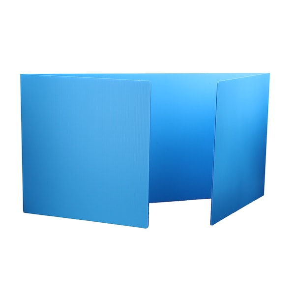 Flipside Blue Plastic Study Carrel Bulk, PK24 19272-24 | Zoro