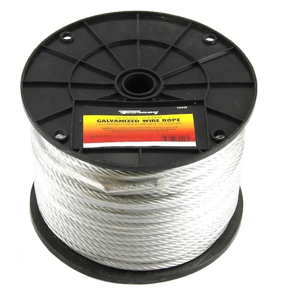 Forney Aircraft Cable 1/4 in x 250ft 70448 | Zoro