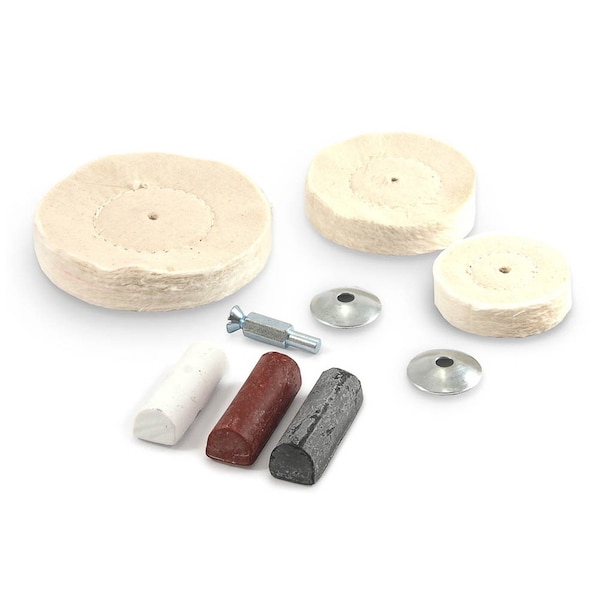 Forney Buffing Kit, Drill Mounted, 7-Piece 72111 | Zoro