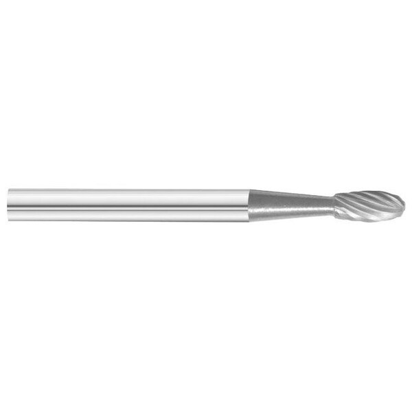 Fullerton Tool Carbide Burr Rotary Files Burrs, RH Spiral, 1/8 59117 | Zoro