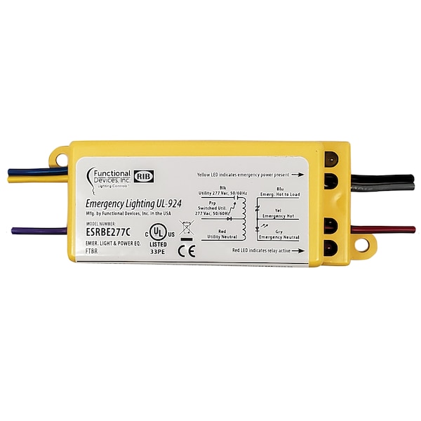 FUNCTIONAL DEVICES INC / RIB UL 924 Emergency Bypass/Shunt Relay, 277 ...