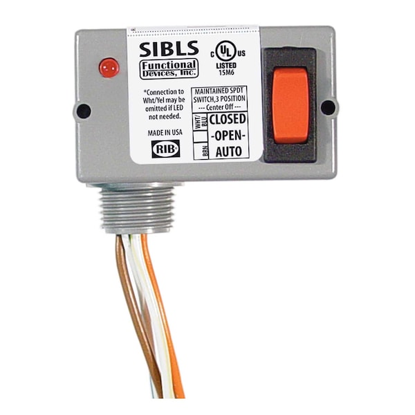 Functional Devices-Rib Switch, 5 Amp, 30 Vac/dc, 3 Position Maintained ...