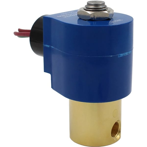 Gc Valves 1/8", NPT, 2-Way Normally Closed, Brass, Solenoid Valve ...