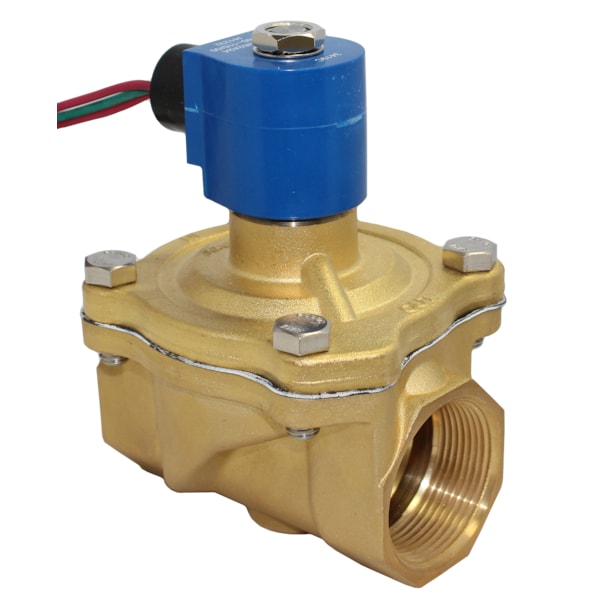 Gc Valves 1" NPT, 2-Way Brass Solenoid Valve, Closed, Buna, 120/60 ...