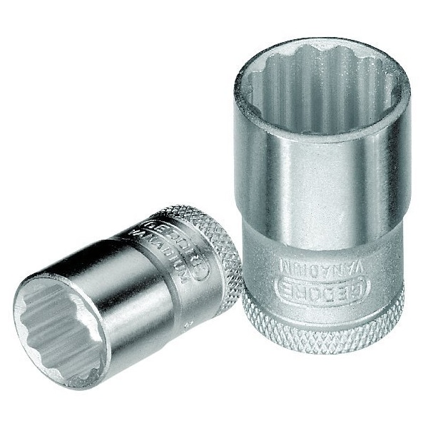 Gedore 3/8" Square Drive, 1/2" SAE Socket, 12 Points, 3/8", 1/2 D 30 1 ...