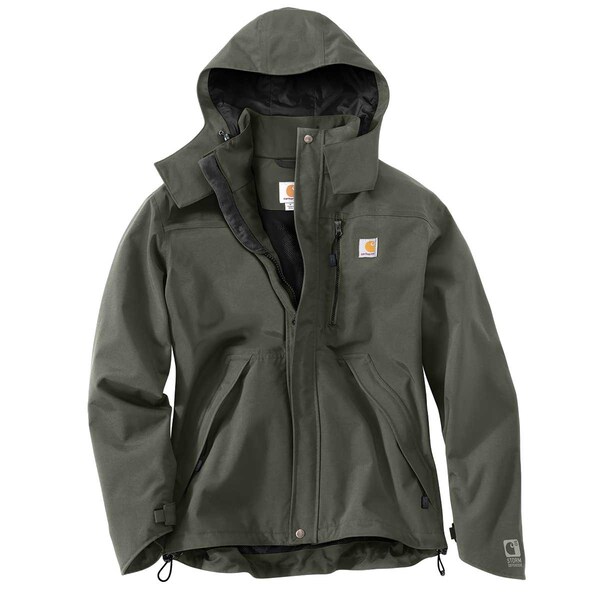 Carhartt Storm Defender Loose Fit Heavyweight Rain Jacket J162-307 REG ...
