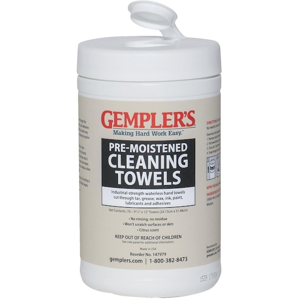 Gemplers Hand Cleaner Towels 15395008970A1 | Zoro