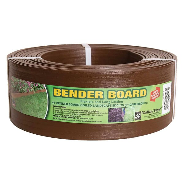 Dewitt Bender Board Edging 40' Dark Brown BBC3-40DB | Zoro