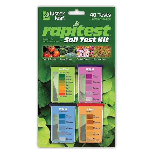 Luster Leaf Rapitest Soil Test Kits, 40 Count 1601 | Zoro