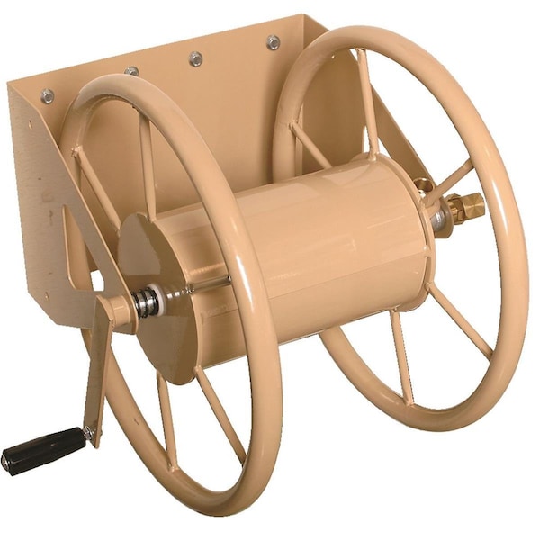 Liberty Garden Wall Mount Hose Reel, Tan, 200 Feet 58 Inch 703-2 | Zoro