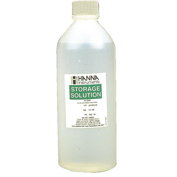 Hanna Instruments Storage Solution, Electrode, 500mL HI70300 HI70300L ...