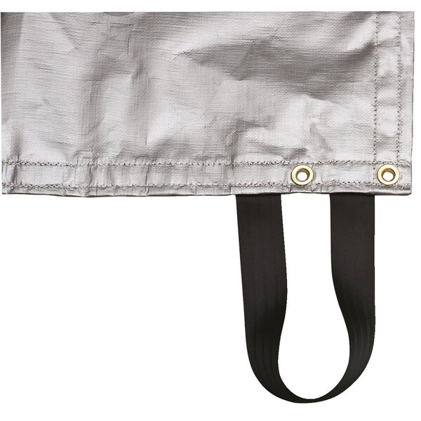Mauritzon Heavy Duty 19.1 Tarp, Silver/Black HT-127669 | Zoro