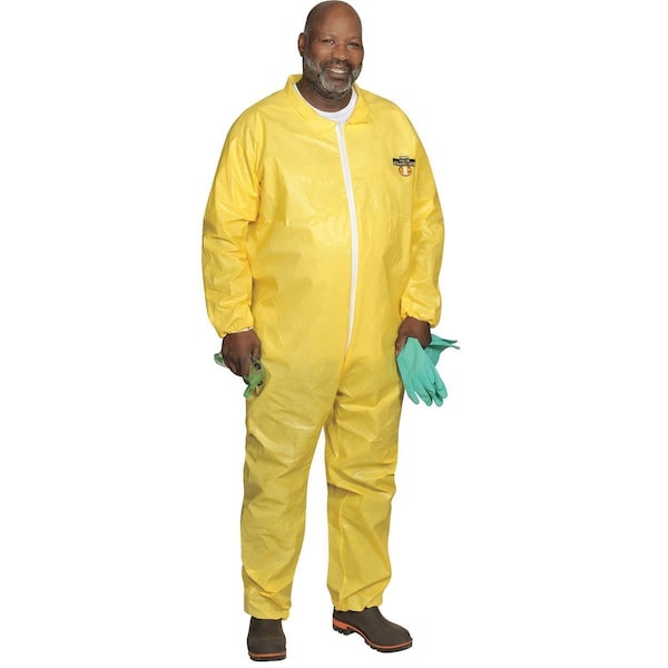 Lakeland Disposable Coverall, 2XL, Yellow C1S417Y-2X | Zoro