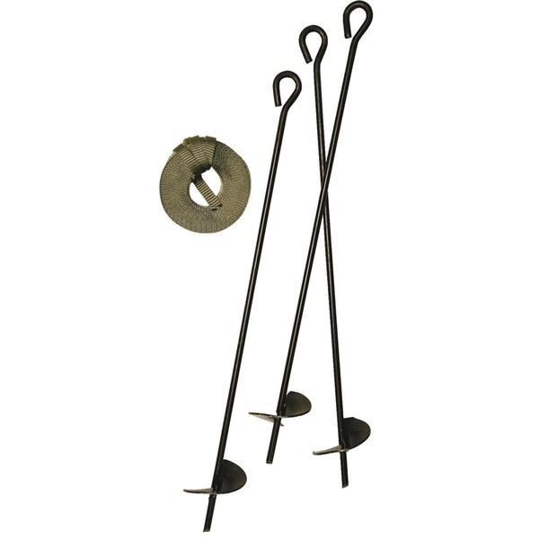 Tie Down Engineering Auger-style Tree Anchor Kit with 30" stakes 59452 ...