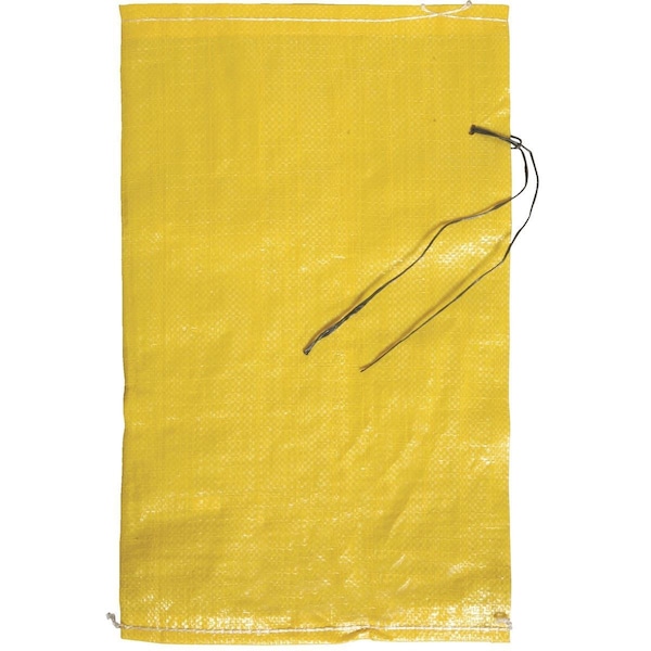 Farber Bag & Supply Co Poly Sand Bags 12X20 TIE YEL POLY WVN | Zoro