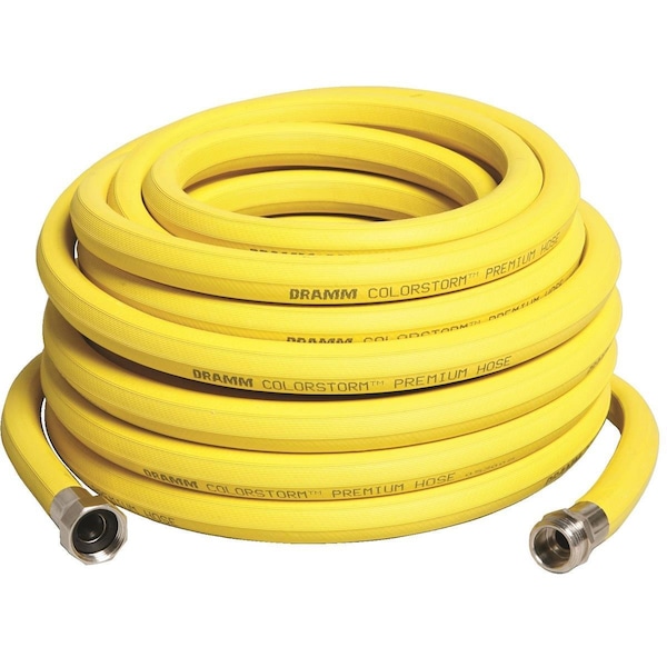 Dramm 3/4 in ID x 100 ft L ColorStorm Water Hose, Yellow 17313 | Zoro