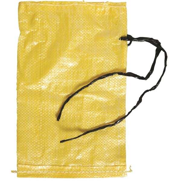 Farber Bag & Supply Co Poly Sand Bags 8X12 TIE YEL POLY WVN | Zoro