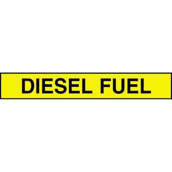 Accuform Accuform "Diesel Fuel" Adhesive Tank and Pipe Label XF1080 | Zoro