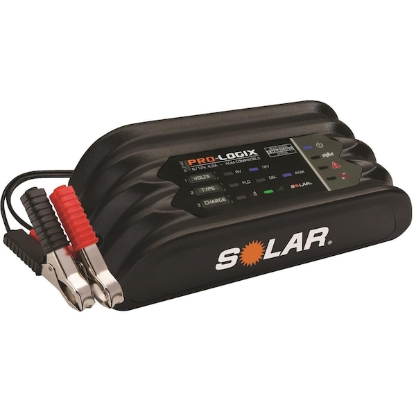 Solar 6/12V 4.0A Pro-Logix Battery Maintainer PL2140 | Zoro