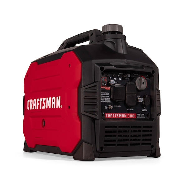Craftsman Portable and Inverter Generator, 2,500 W Rated, 3,300 W Surge ...