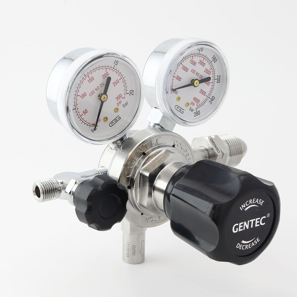 Gentec HP Regulator, CGA-580, Inlet 0 to 150 PSI, Relief Valve, Use ...