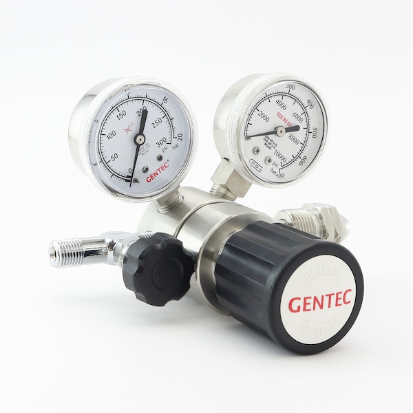 Gentec HP High Pressure SS Low Flow Regulator, CGA 677 0 to 500 PSI ...