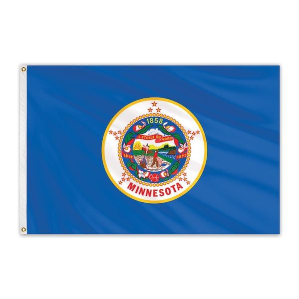 Global Flags Unlimited Minnesota Outdoor Poly Max Flag 5'x8' 200991 | Zoro